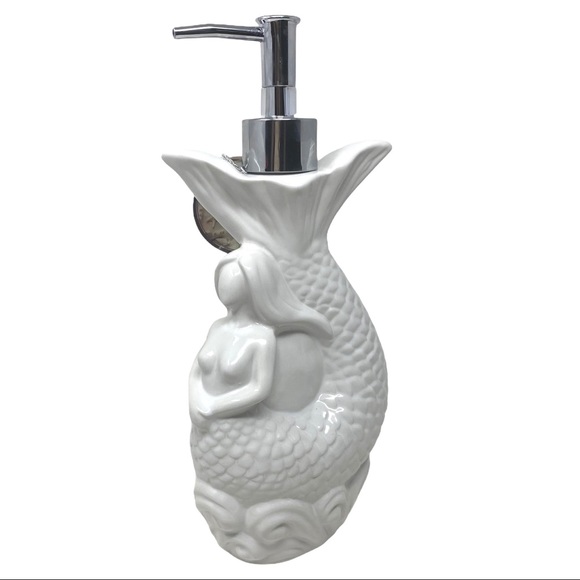 Bath | Mermaid Soap Dispenser Pump Ceramic Sea Ocean New | Poshmark